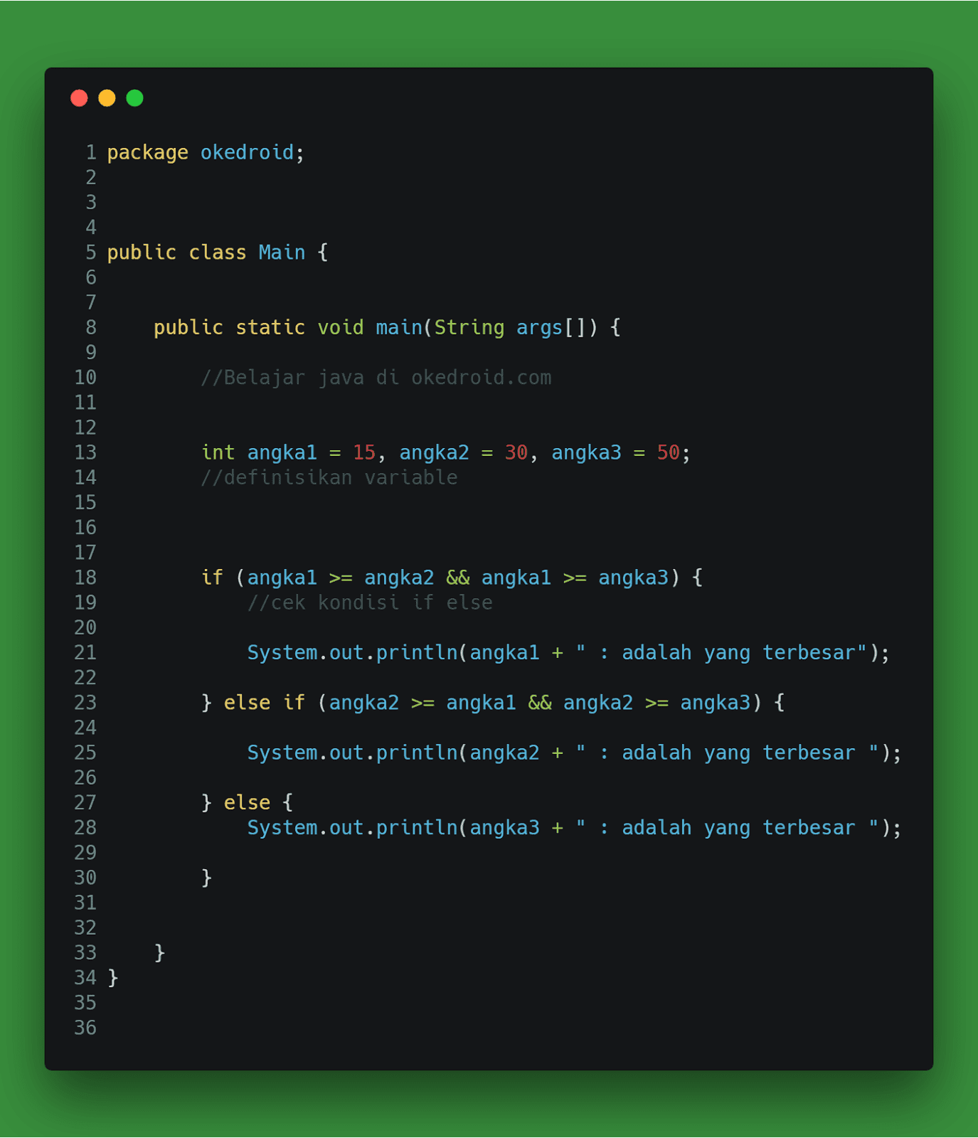 Contoh Aktivitas Mencari Nilai Terbesar Diantara 3 Angka Di Java - Java Media Kita
