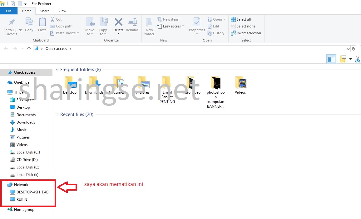 berbagi file antar komputer dan mengaktifkan menonaktifkan fitur ...