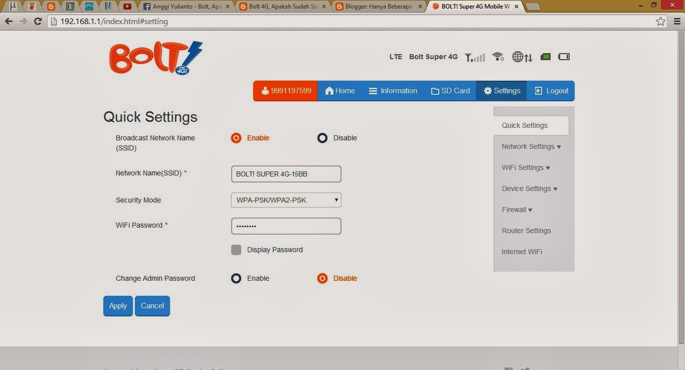 BOLT MODEM 4G Review!! Part 2 - Beberapa Catatan