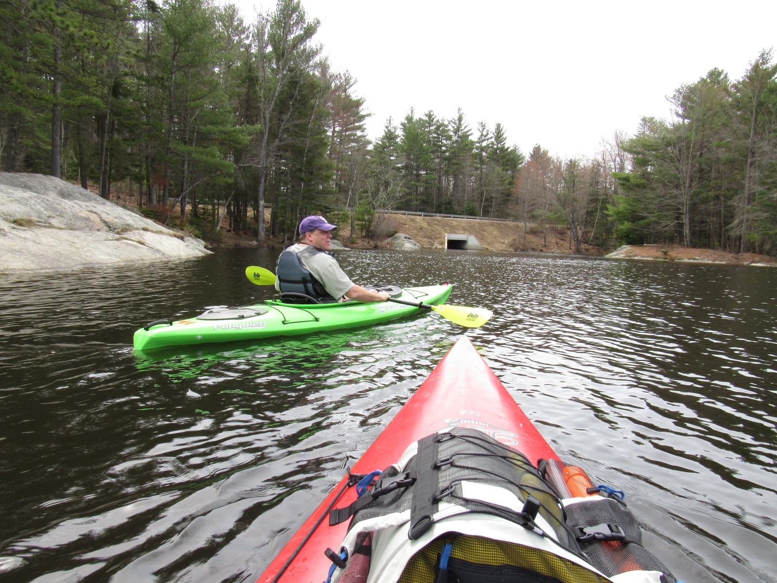 Recreational Kayaking in Maine: Runaround Pond - Early Spring
