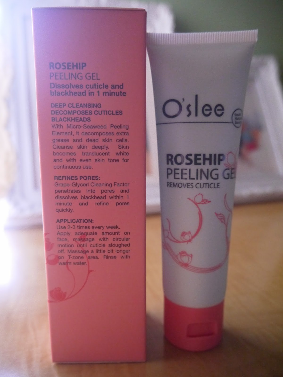 EVERGREEN LOVE: O'slee Rosehip Peeling Gel Review