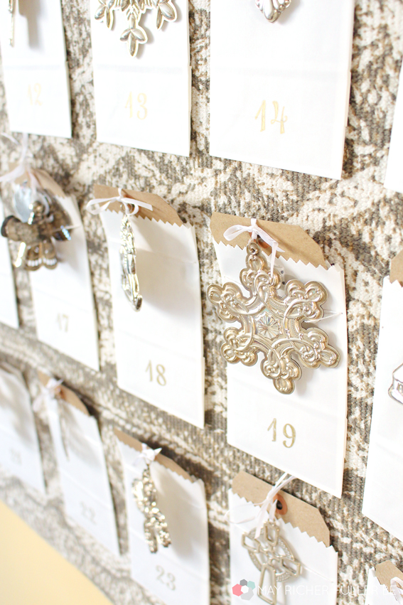 Silver Ornament Advent Calendar {Christmas Traditions Blog Hop}