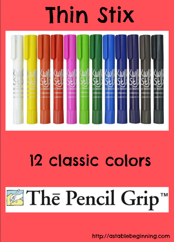 A Stable Beginning: Thin Stix Creativity Pack from The Pencil Grip Inc ...