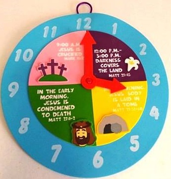 Petersham Bible Book & Tract Depot: Good Friday Clock Craft Kit
