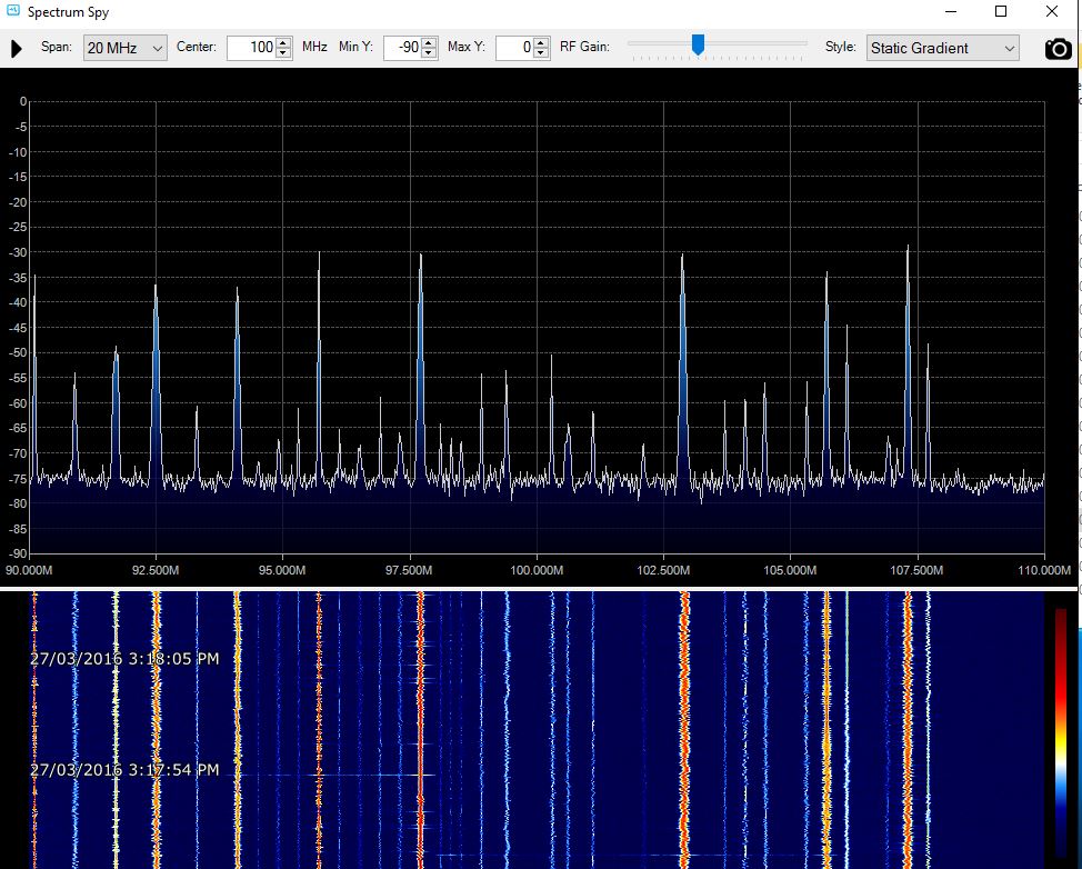 Low cost spectrum analyser/ scanner with AirSpy and RTLSDR