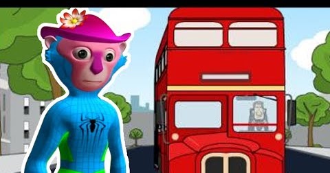Colors Spiderman Bus Song | Kids Learning Videos | Superhero Wheels On ...