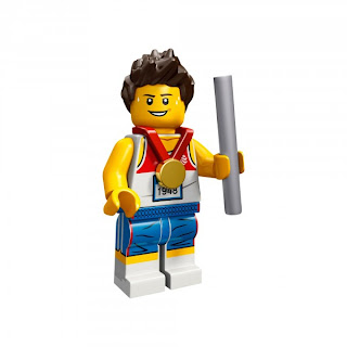 Lego Minifigure Indonesia : Lego Minifigure Team GB - Relay Runner (8909)