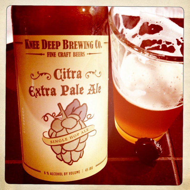 NorCal Beer Blog: Knee Deep Brewing Company Citra Extra Pale Ale