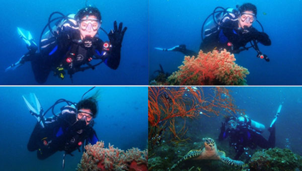 Luis Manzano decides to post underwater shots he's taken after Angel ...
