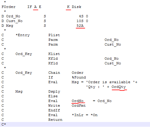 Random Thoughts!!!: Common Compilation Errors in RPGLE