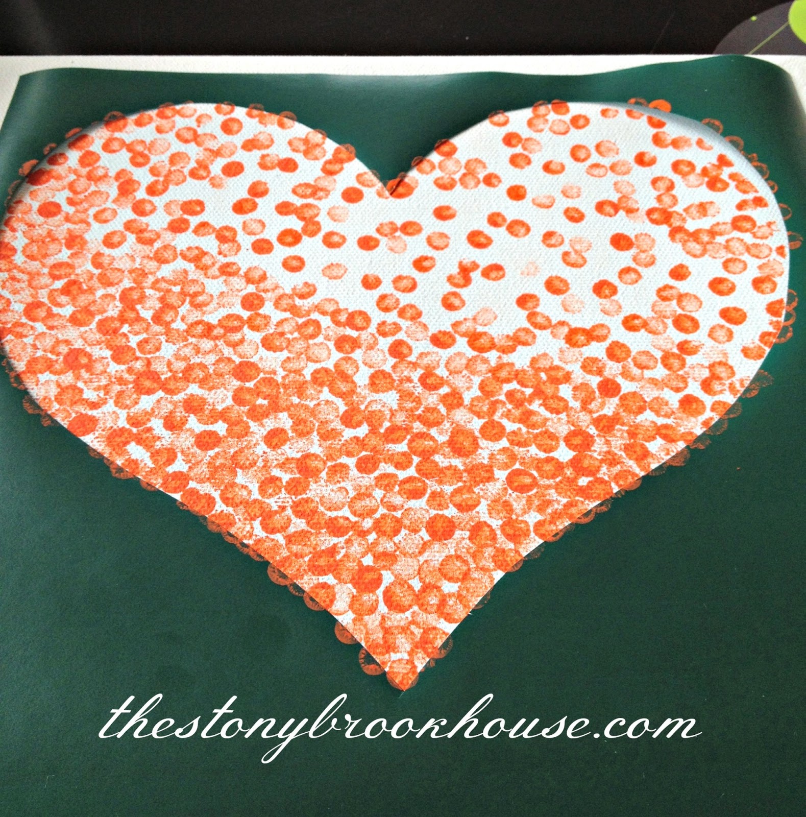 Pointille Heart Art | The Stonybrook House
