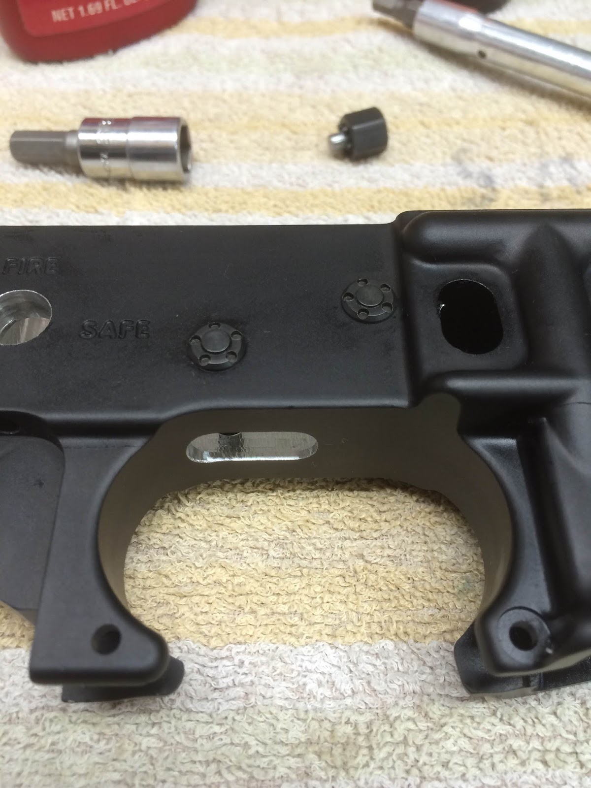 A Catholic Mechanic: STBA Hammer/Trigger Pin and Bushing Install