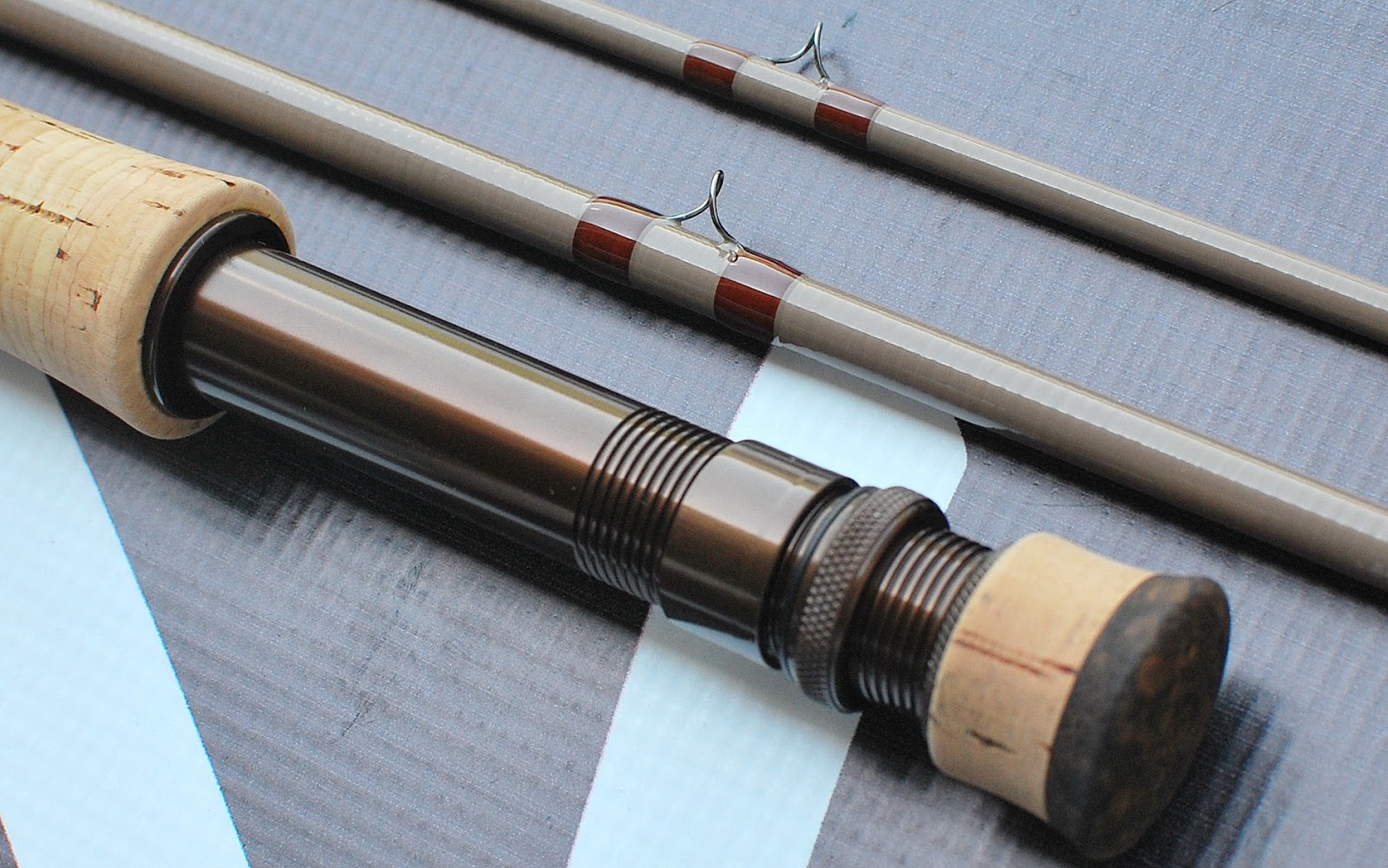 Handcrafted graphite and fiberglass fly rods: L.Kenney special