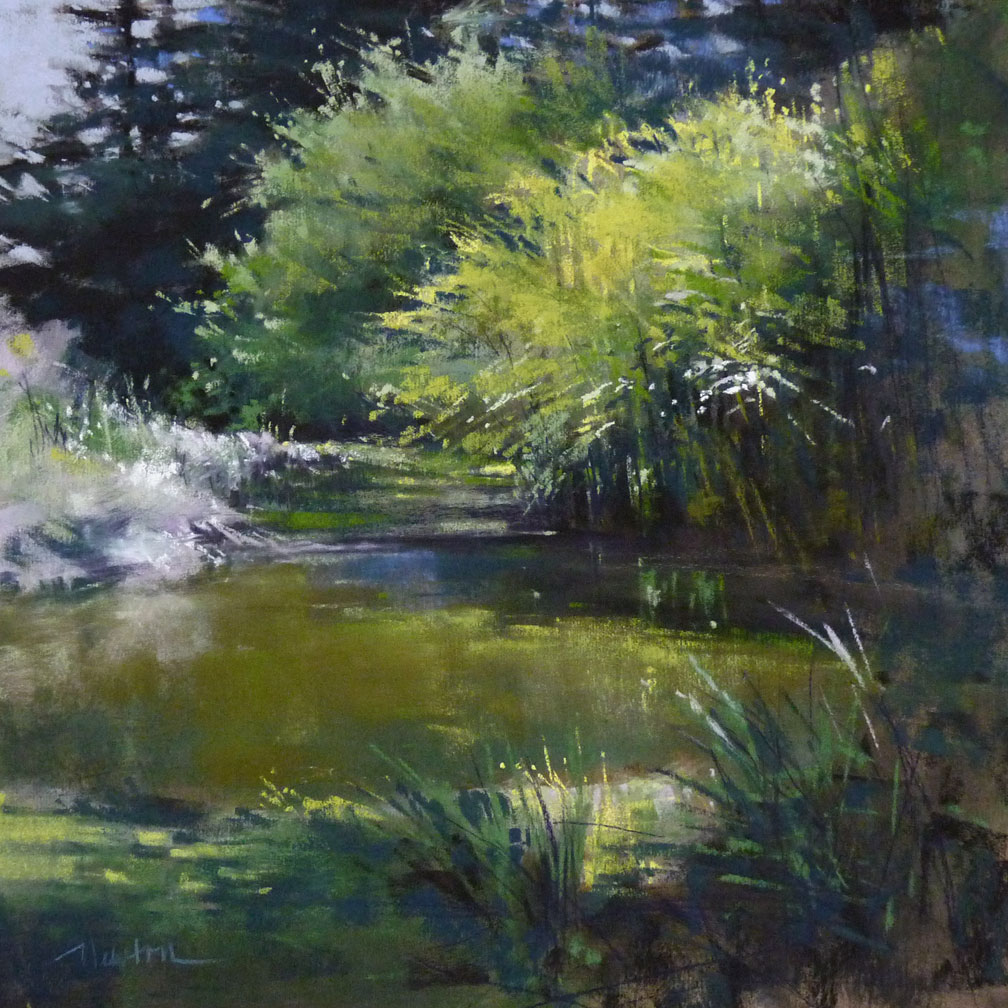 BARBARA BENEDETTI NEWTON PAINTINGS: Garden Pond