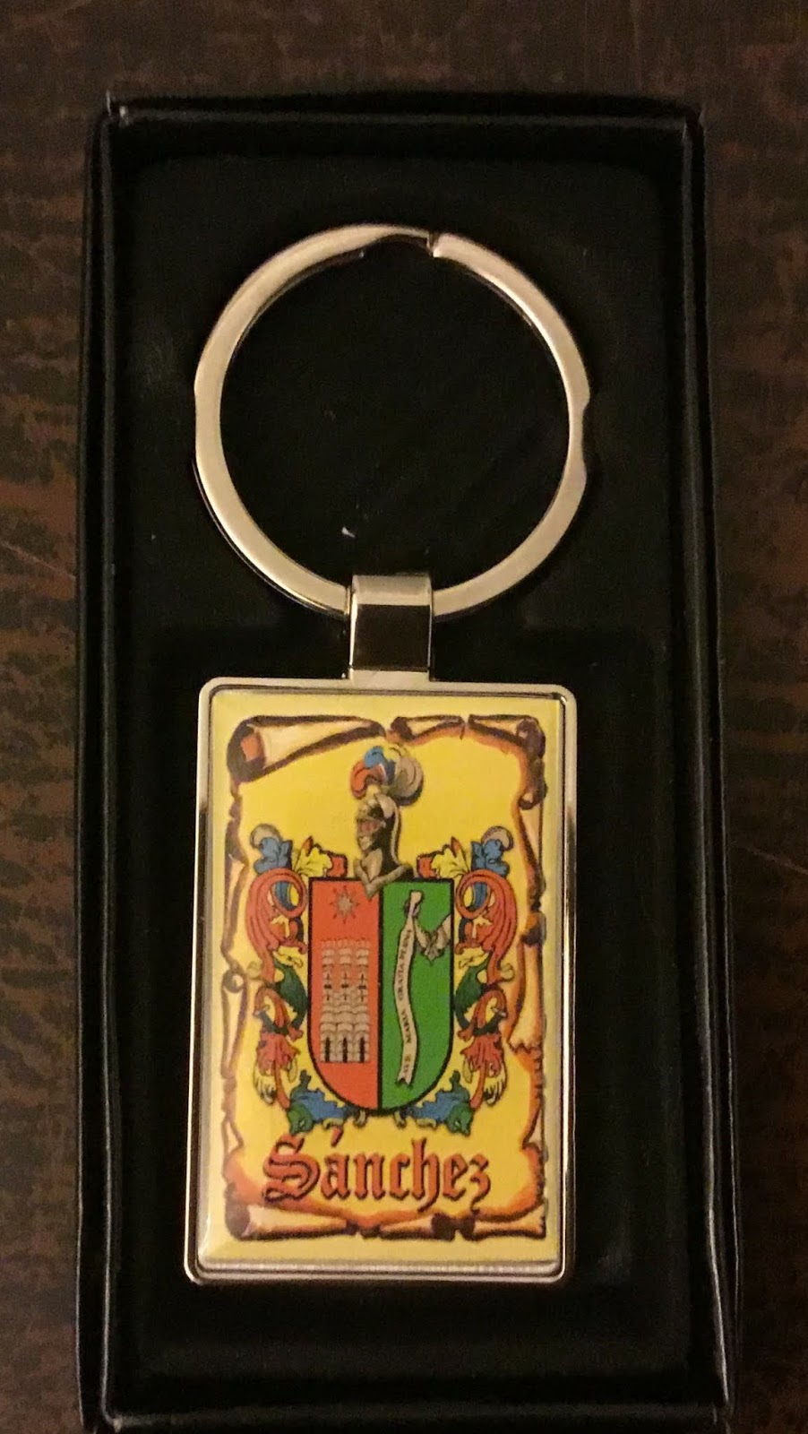 Todo de heráldica: EScudo del apellido Sánchez en llavero