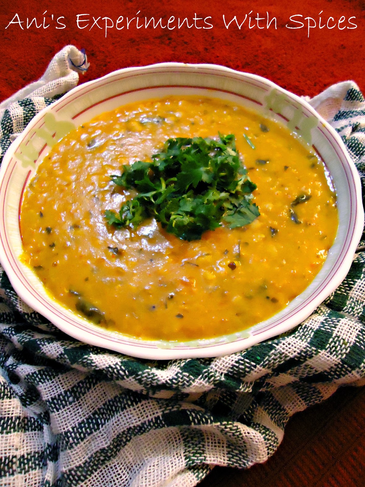 Ani's Experiments With Spices: Restaurant Style Yellow Dal Fry