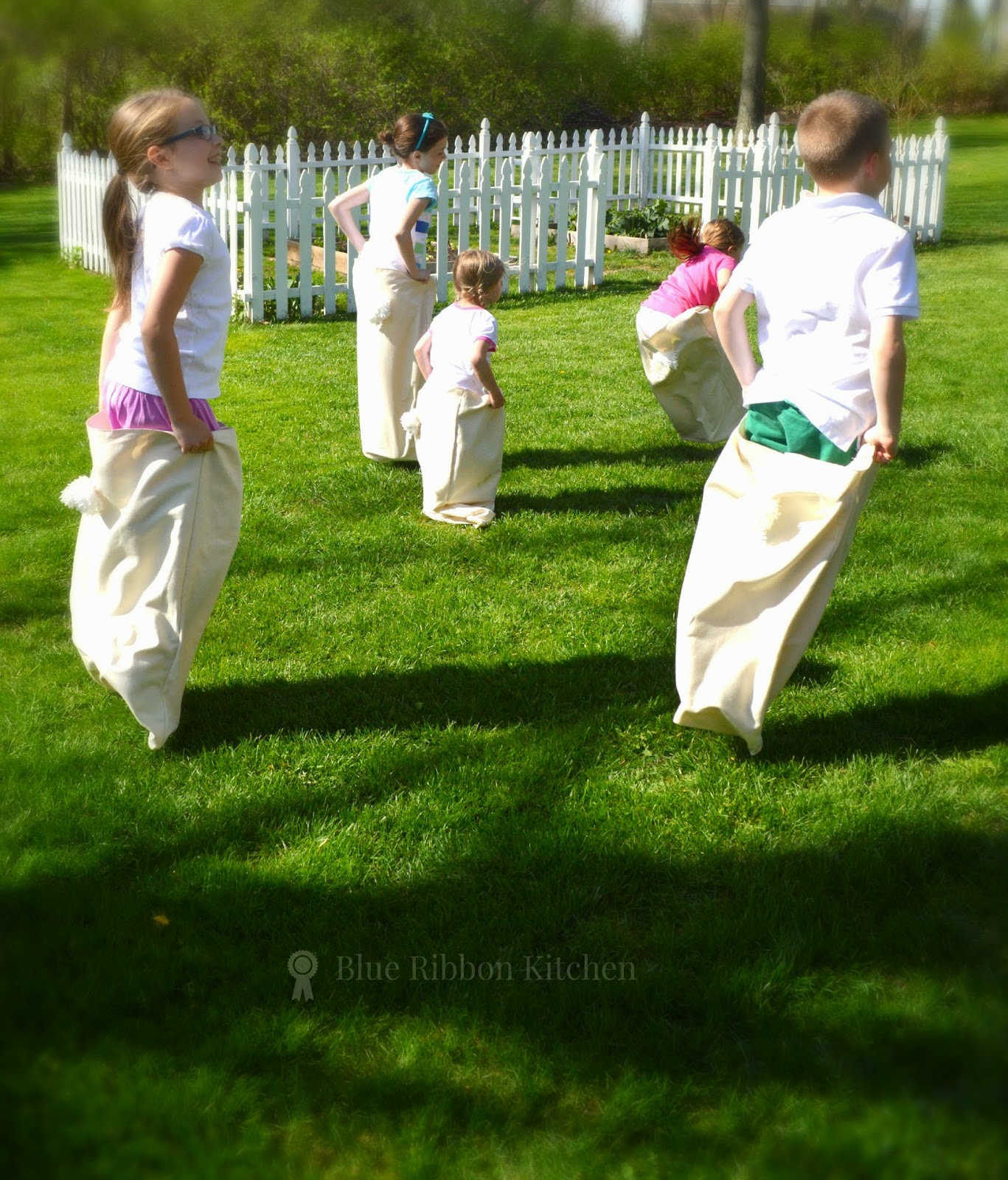 Blue Ribbon Kitchen: Hop To It...Easter Bunny Sack Races