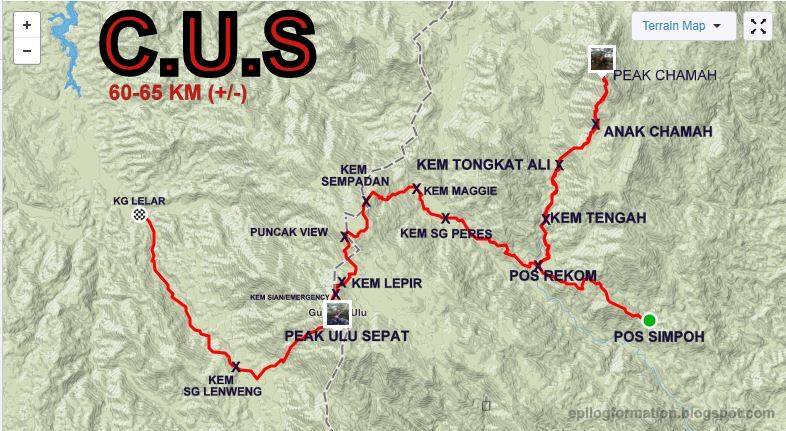 epilogformation: GUNUNG CHAMAH & ULU SEPAT CUS 3 HARI 2 MALAM