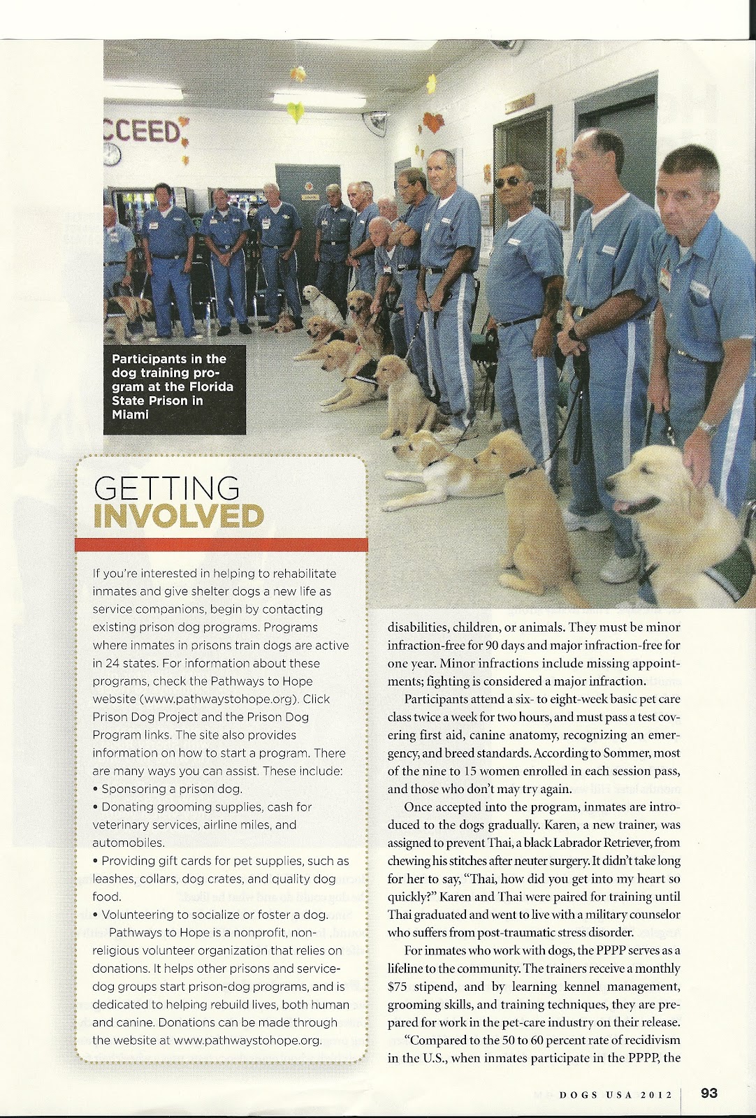 PRISON DOG PROGRAMS ~ BRIDGES and PATHWAYS of COURAGE: HEART HEALERS ...