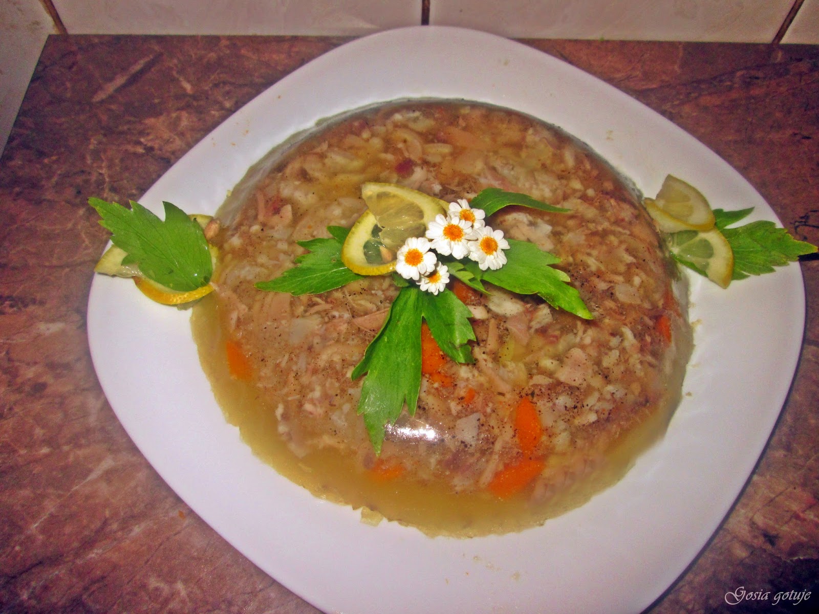 Gosia gotuje: Galareta z nóżek wieprzowych i wołowiny