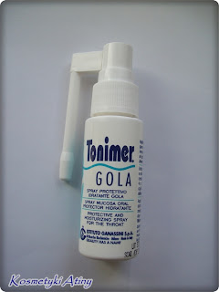 Tonimer Gola, płyn nawilżający do gardła w sprayu