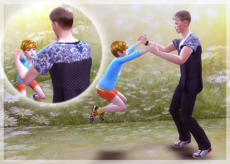 With father poses ~ Nathys Sims