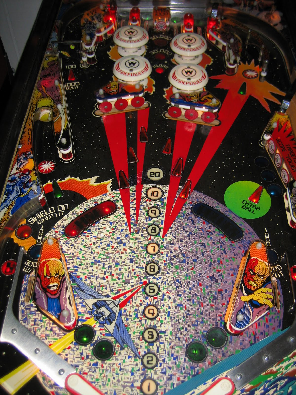 suicide bullets: New Pinball: Firepower - Williams, 1980