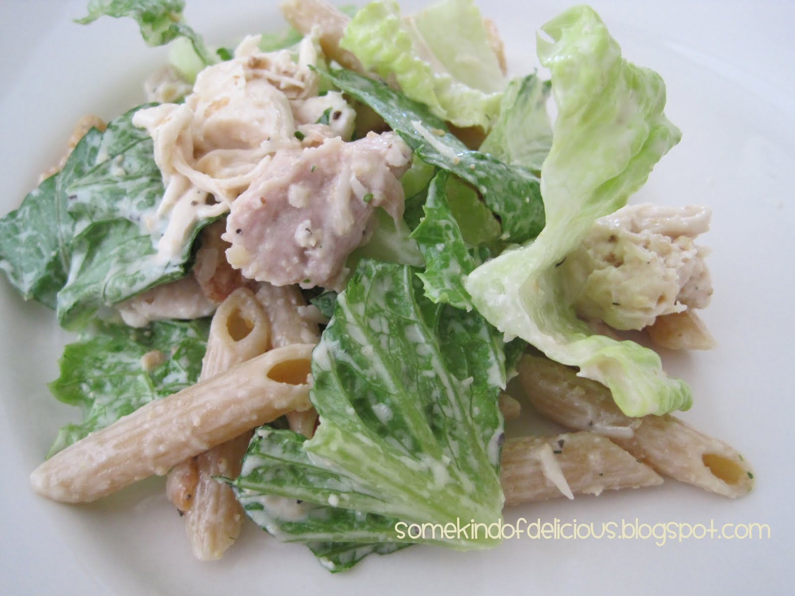 Some Kind of Delicious: Chicken Ceasar Pasta Salad