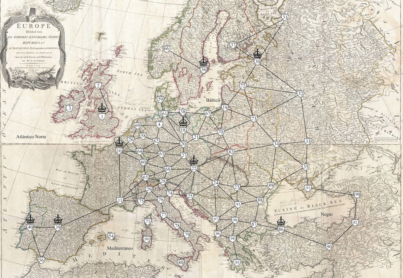 Into the Maelstorm: New seven years war map