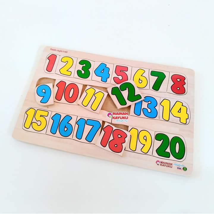 Puzzle Anak Angka 1-20 - SEBUTIK EDUTOYS