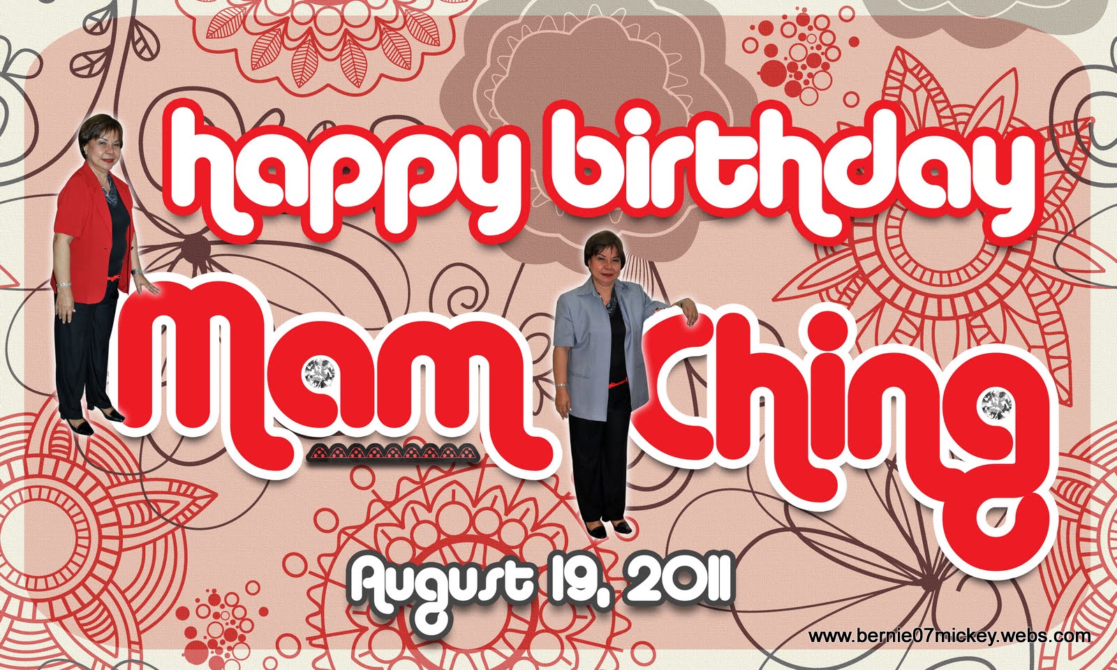 F1 Digital Scrapaholic: Mam Ching's Birthday Banner