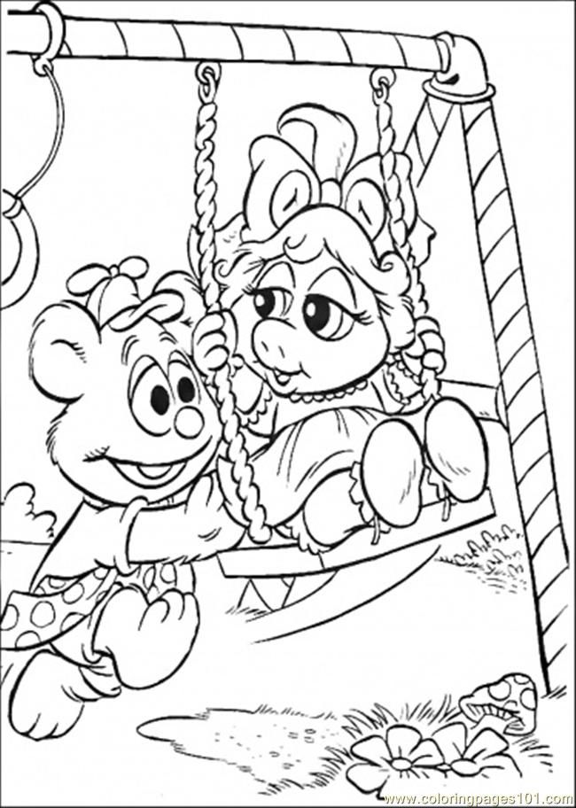 Kids Page: - The Baby SwingsCartoons Muppet Babies- Coloring Pages