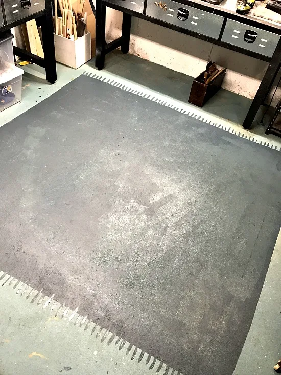 How to Paint an Area Rug in the Basement