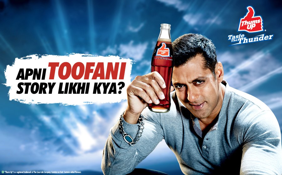 Salman Khan Picture From Thums Up. - Rockstar Salman Khan