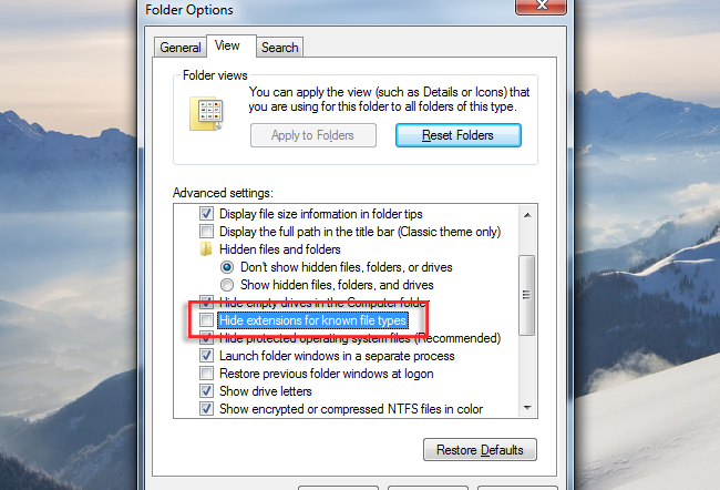 Cara Memunculkan Ekstensi atau Format File Pada Windows | Arneros
