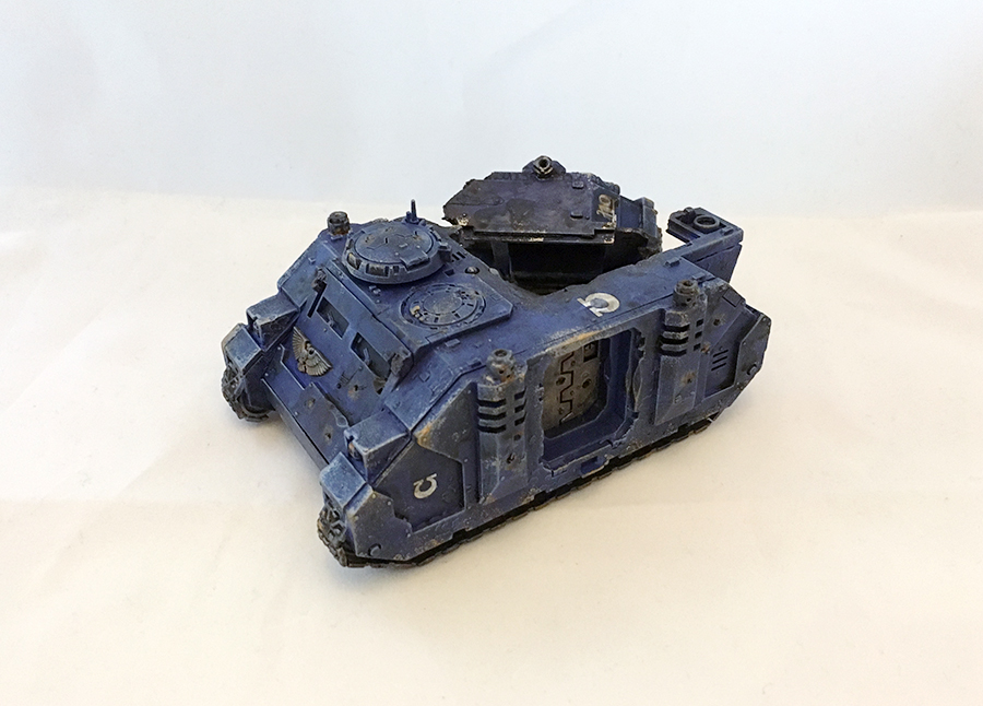 Sword of templar: Terrain Showcase - Destroyed Rhino Tank