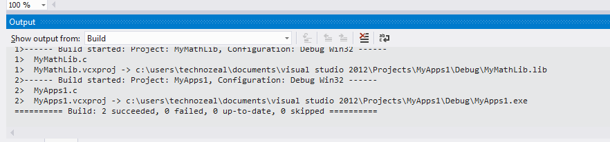 Create C Program with Static Library using Visual Studio 2012 Create C Program with Static Library using Visual Studio 2012