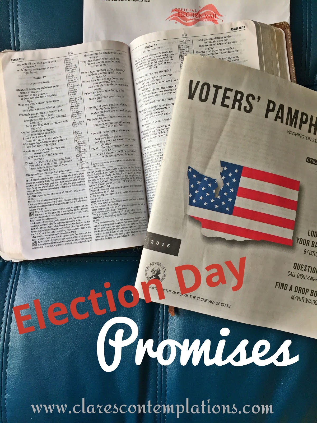Clare's Contemplations: Election Day Promises