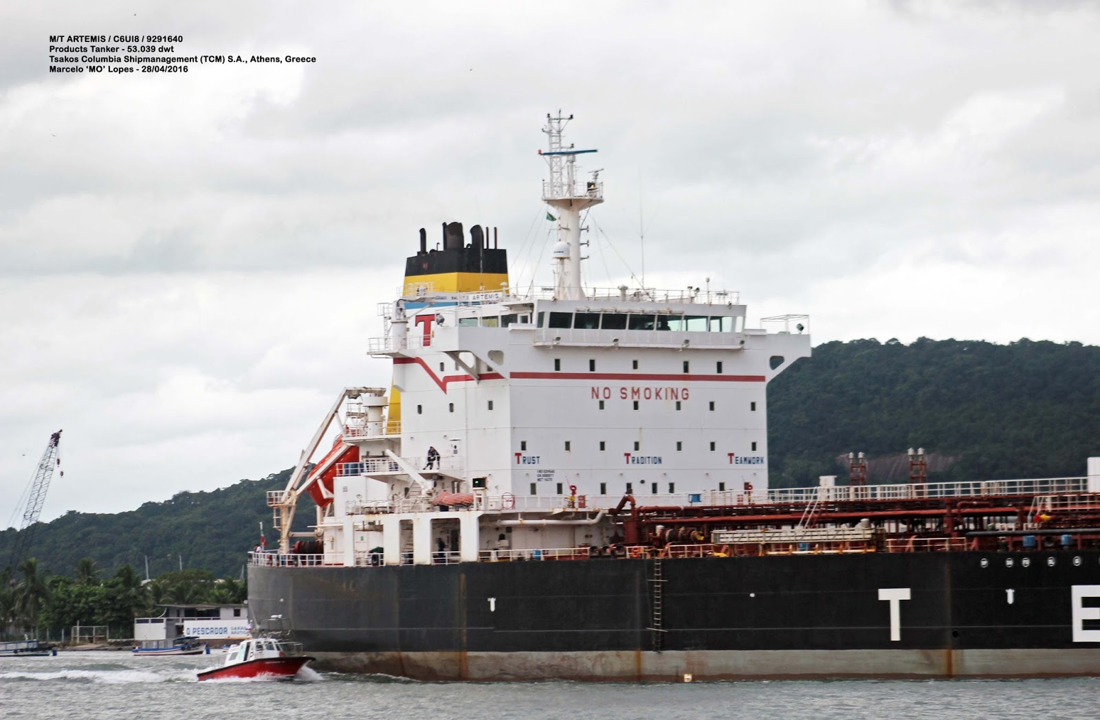 Santos Shiplovers: M/T Artemis / C6UI8 - Tsakos Columbia Shipmanagement ...