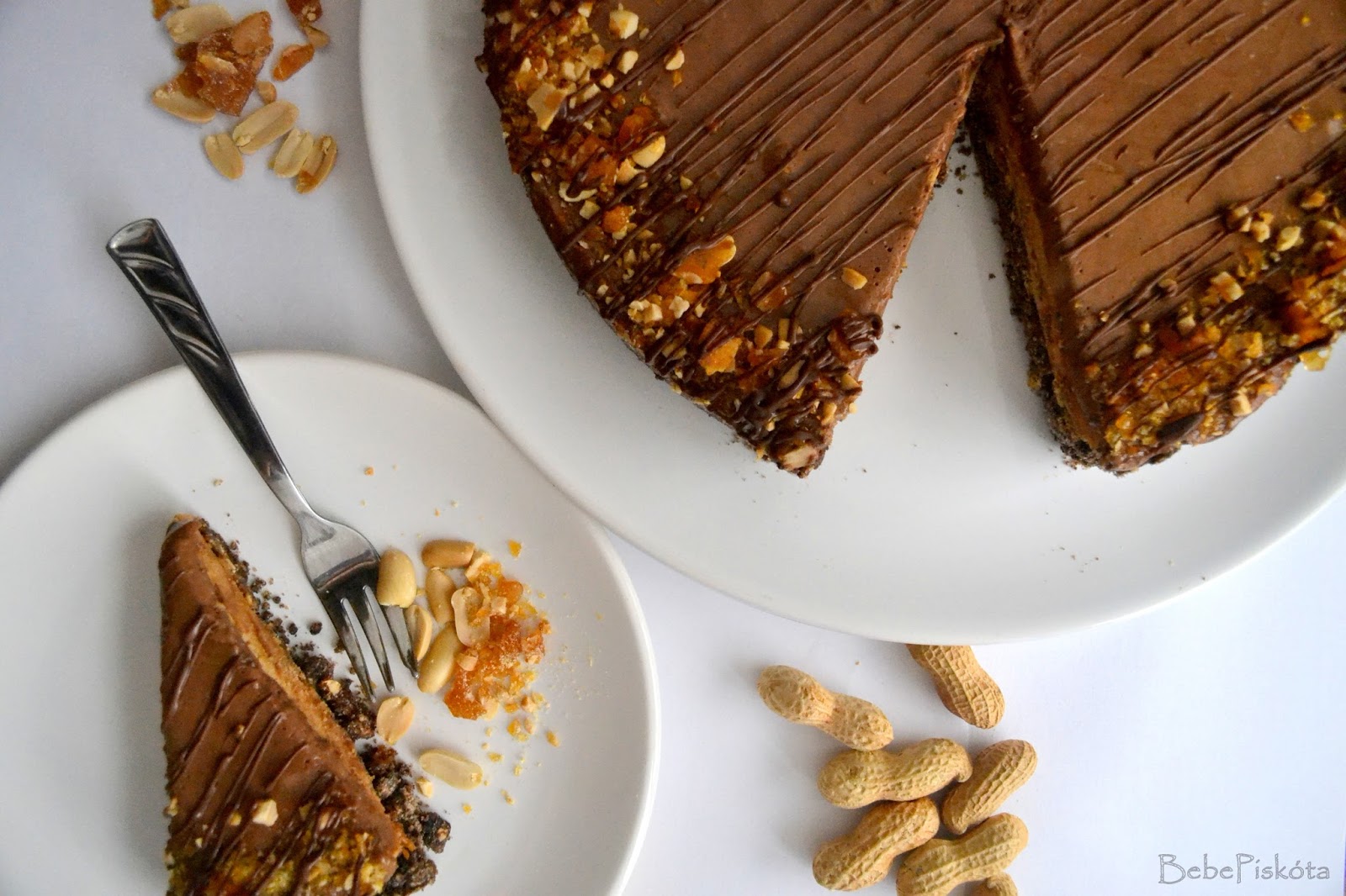 BebePiskóta: Snickers torta sütés nélkül