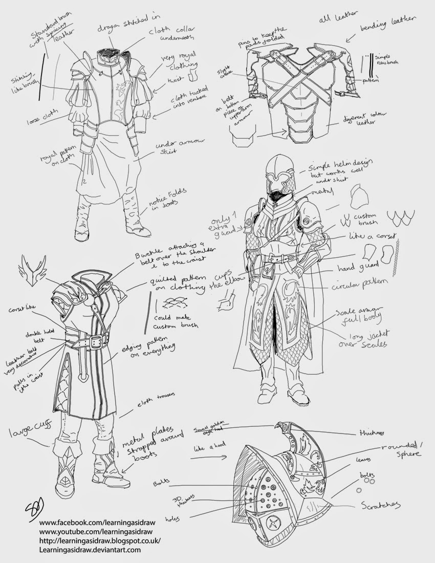 Learning As I Draw: My armour studies and building a visual library