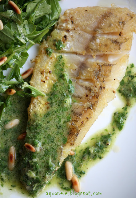 aguonėlė: Starkis su žolelių padažu