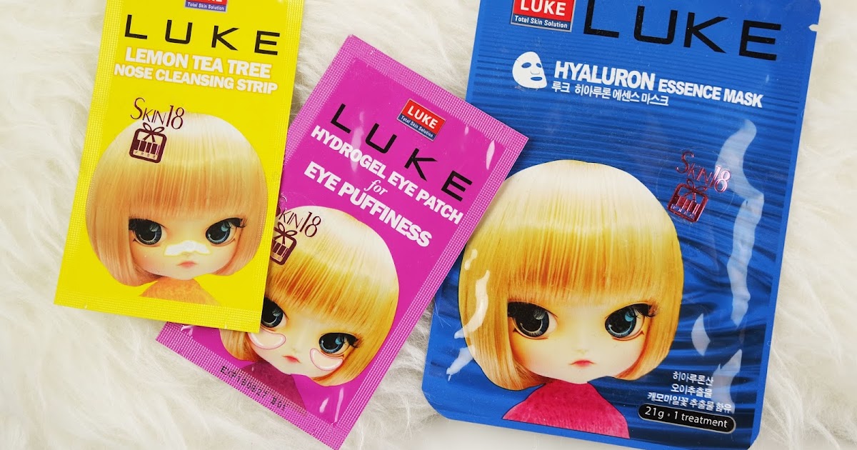Luke Hydrogel Eye Patch, Lemon Tea Tree Nose Cleansing Strip & Hyaluron ...