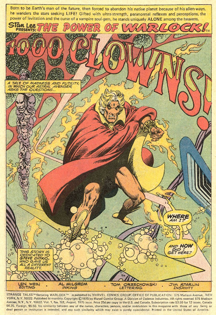 Strange Tales #181 - Jim Starlin Makes Clowns Out of Stan Lee and John ...