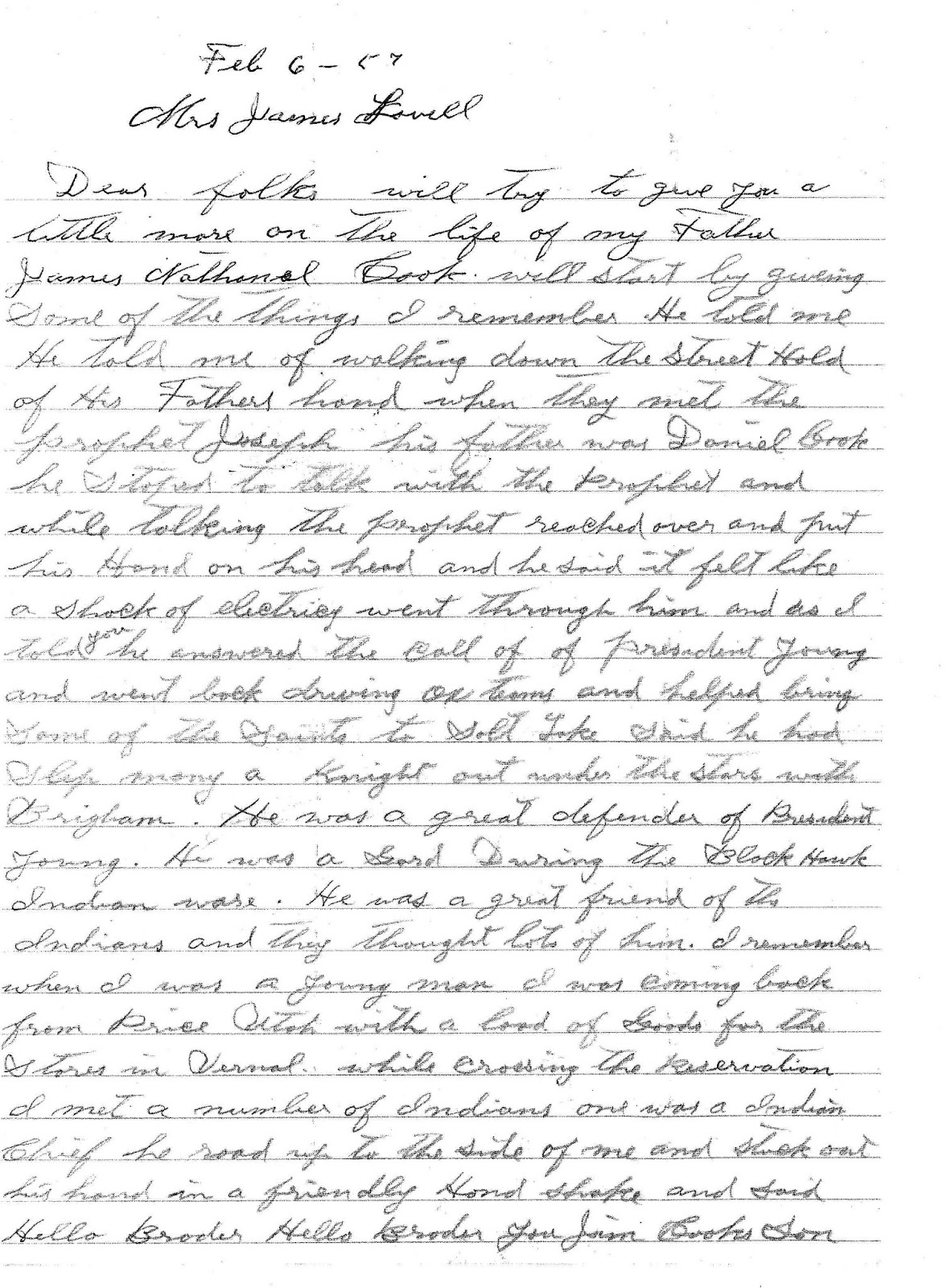 Cook Family History: James Nathaniel Cook - Part Two