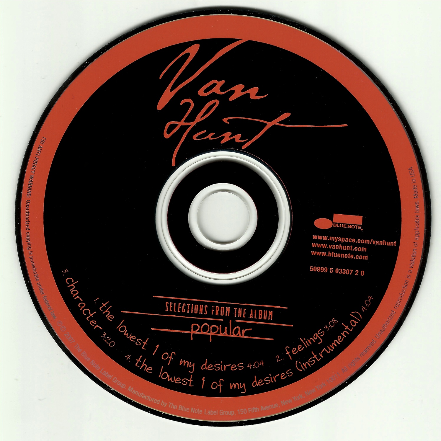 THE CRACK FACTORY: Van_Hunt-Selections_From_The_Album_Popular-(Sampler ...