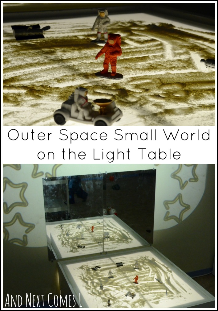 Space Small World Play on the Light Table | And Next Comes L ...