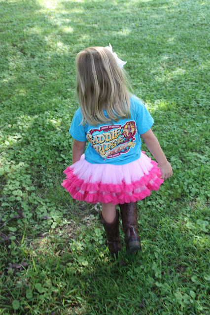 Maggie Elizabeth: Cowgirl Boots, Tutu And A T-Shirt