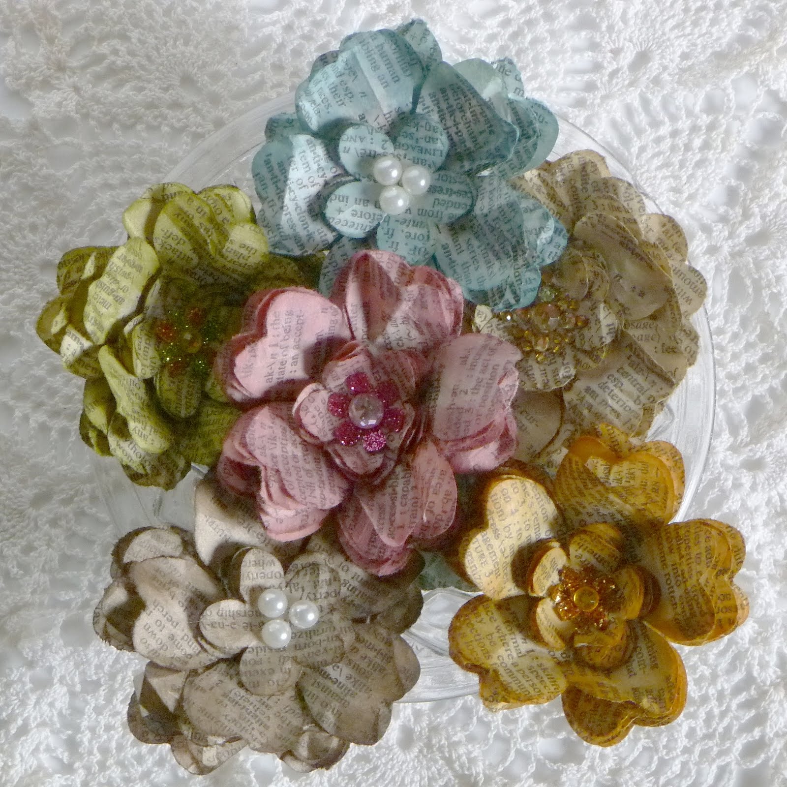 My Musings: Vintage Paper Flowers