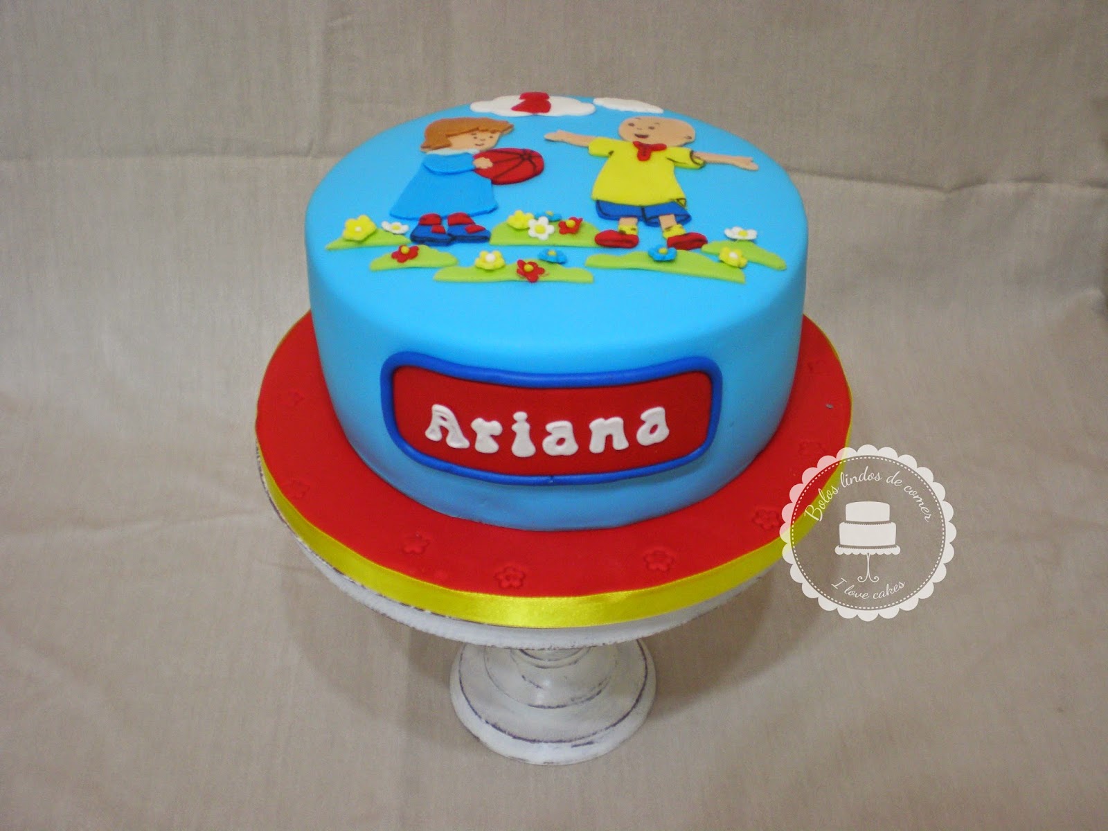 Bolos lindos de comer: Bolo Ruca e Rosita / Caillou and Rosie cake